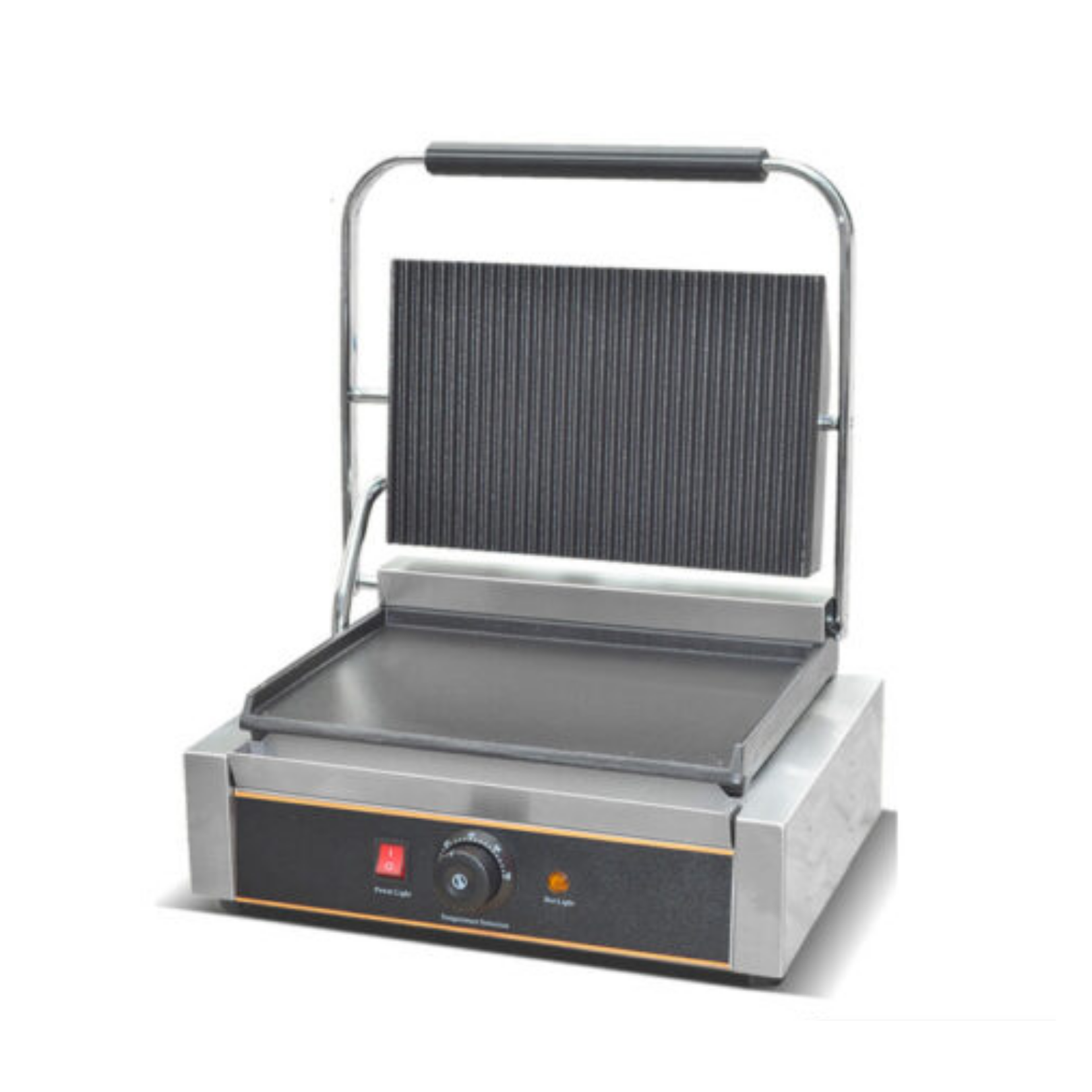 Sanduchera sencilla base plana y superior tipo Grill / Parrilla – AZERO