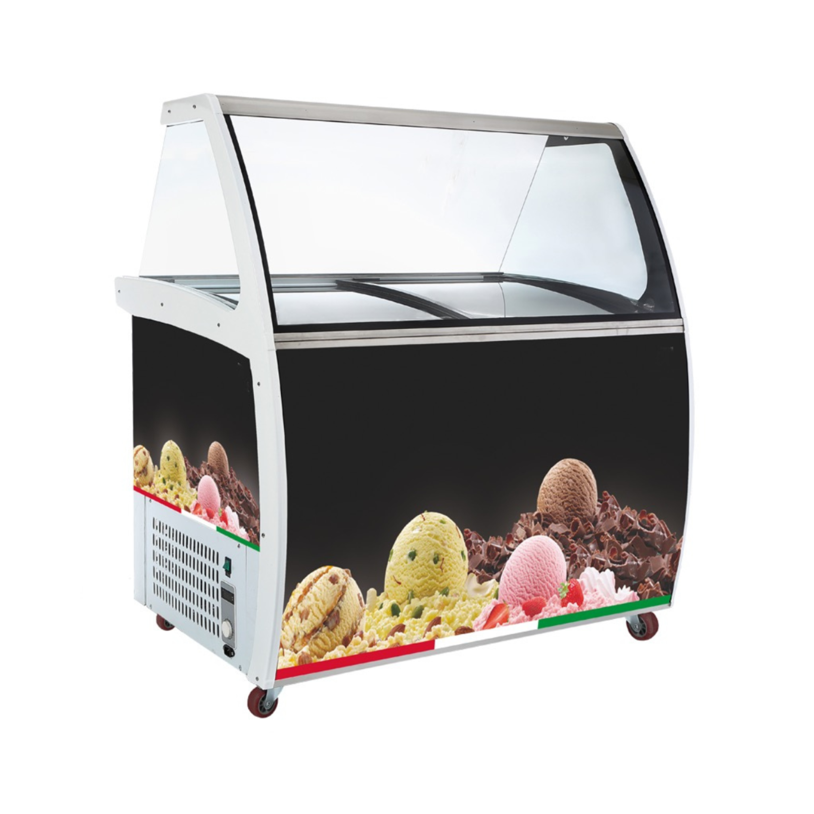 Vitrina congelador de helados o Gelato 12 sabores AZ-VH-ISLAND12 – AZERO