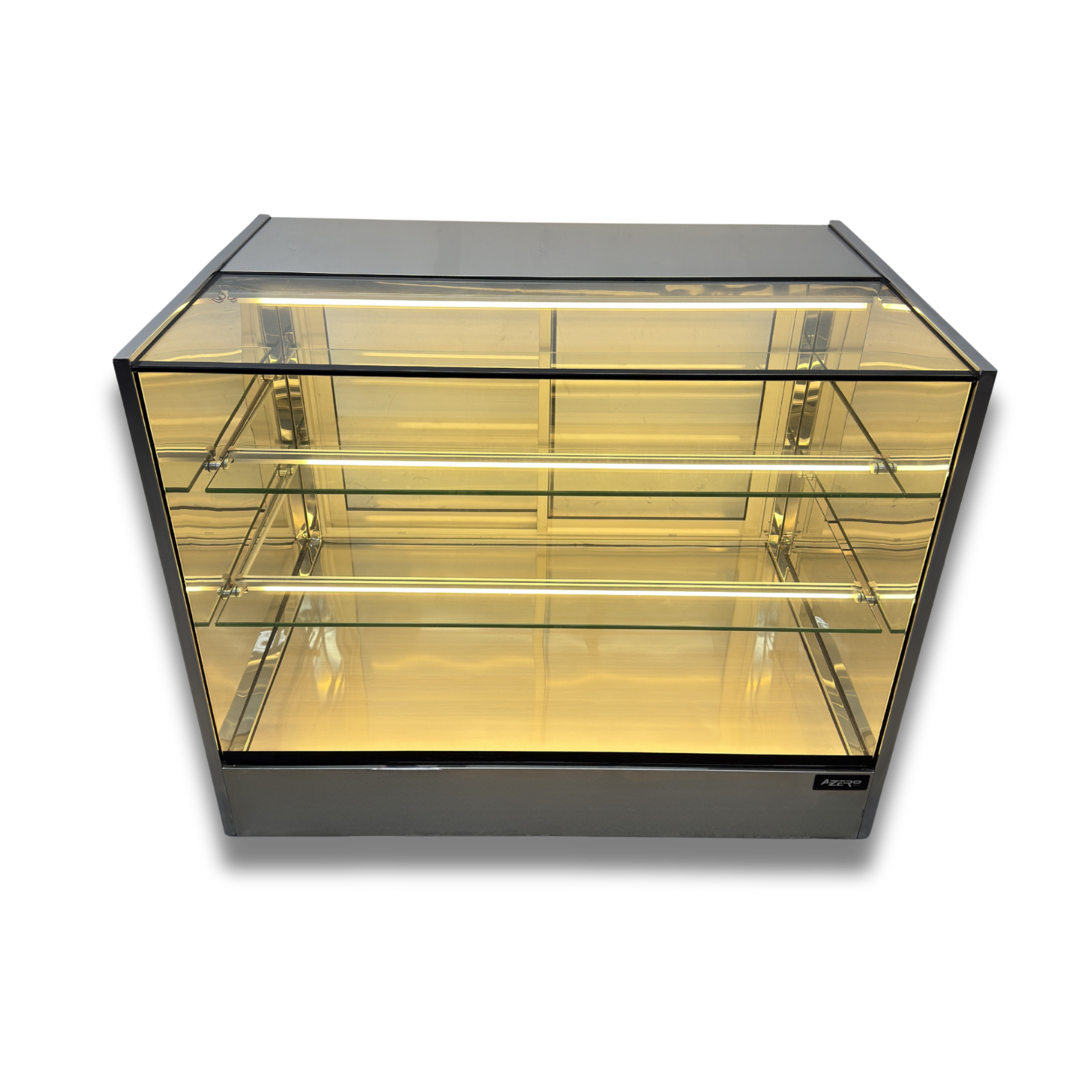 Vitrina Neutra en Acero Inoxidable 1.20 mts. – AZERO